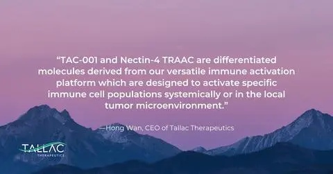 Tallac Therapeutics Presents Data for Two, First-in-Class Toll-like ...